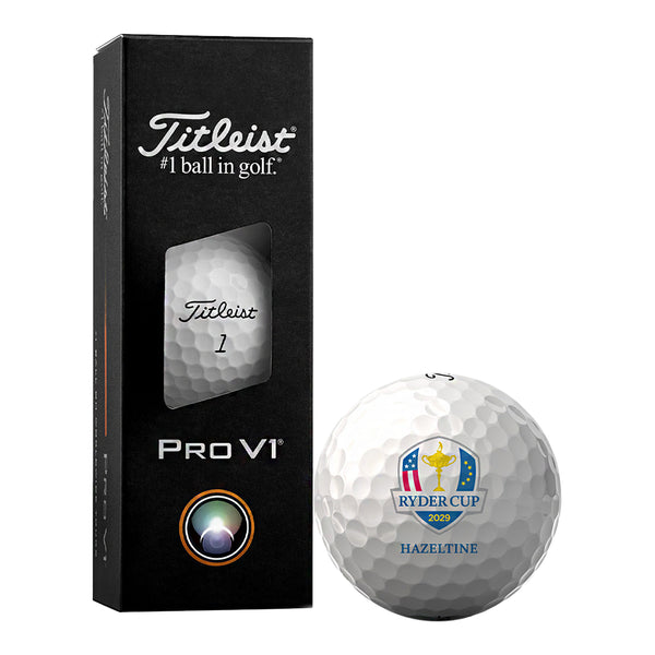 Titleist 2029 Ryder Cup Prov1 Golf Ball Sleeve - US Ryder Cup