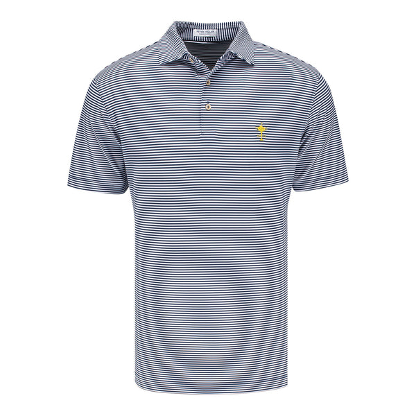 Peter Millar 1927 Trophy Hales Stripe Polo in Navy - US Ryder Cup